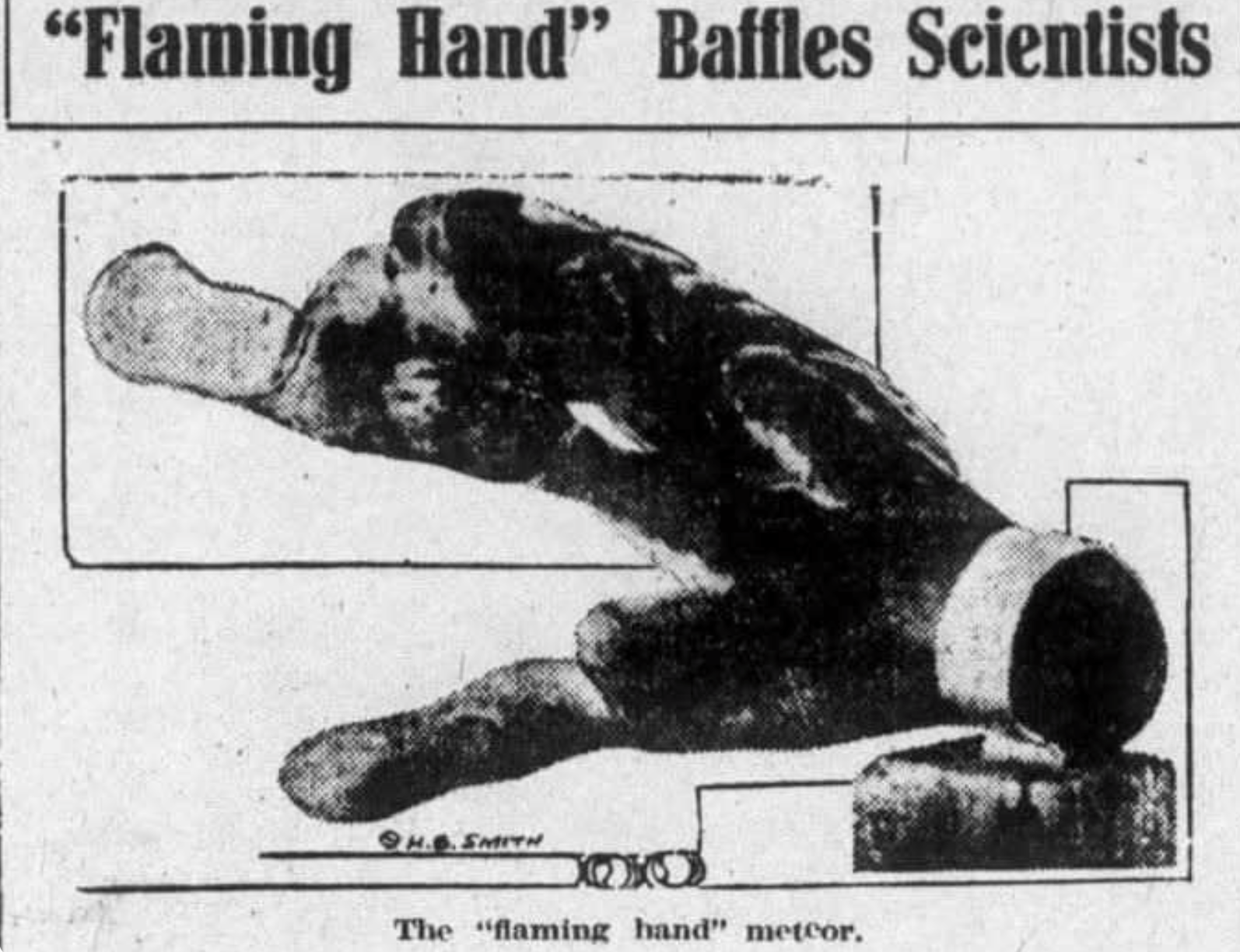 La météorite Burning Hand : un objet céleste entouré de mystère ...